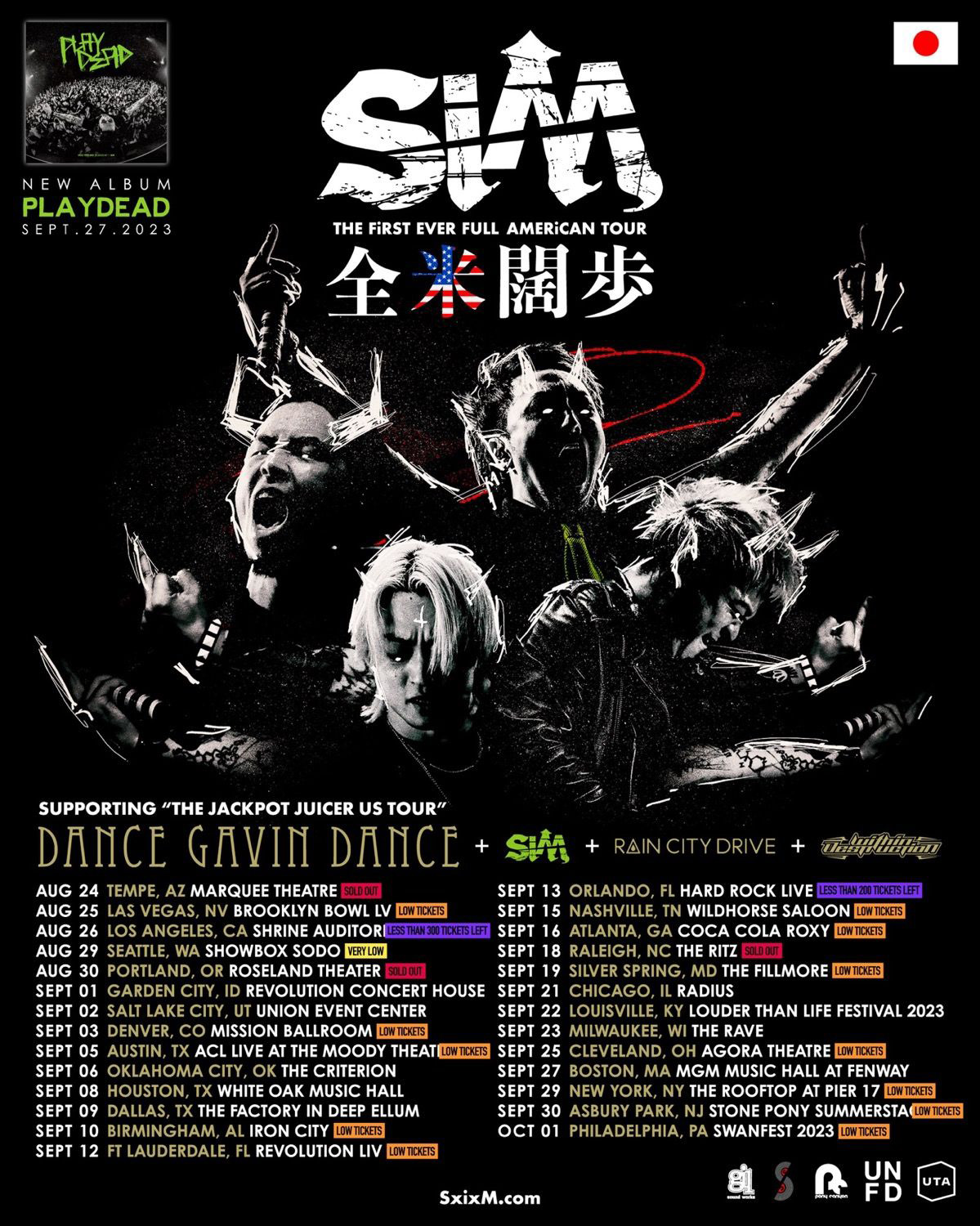 SiM on US Tour with 27 Shows — EN.CORE ROCKS
