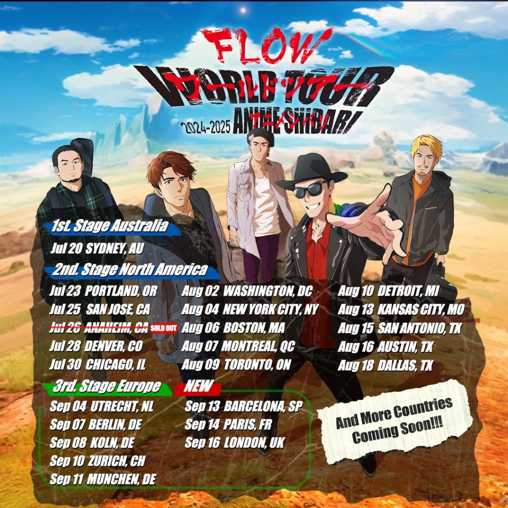 J-Rock Band FLOW on World Tour with Anime Songs only! — EN.CORE ROCKS