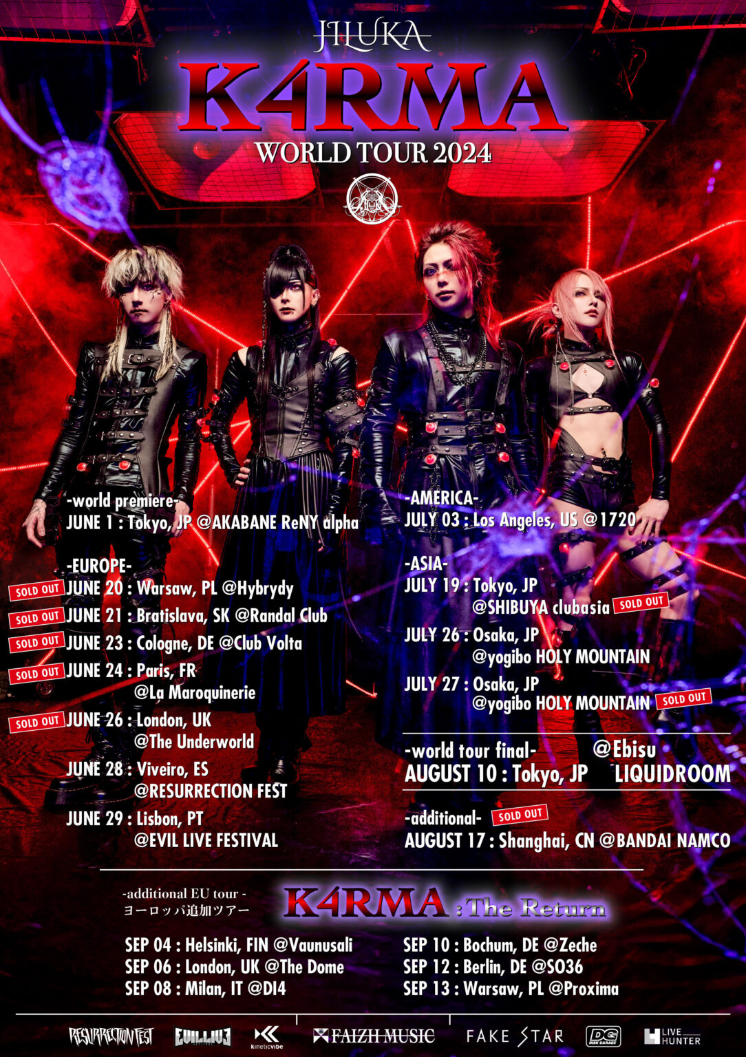 Back in Europe: JILUKA with K4RMA WORLD TOUR – THE RETURN — EN.CORE ROCKS